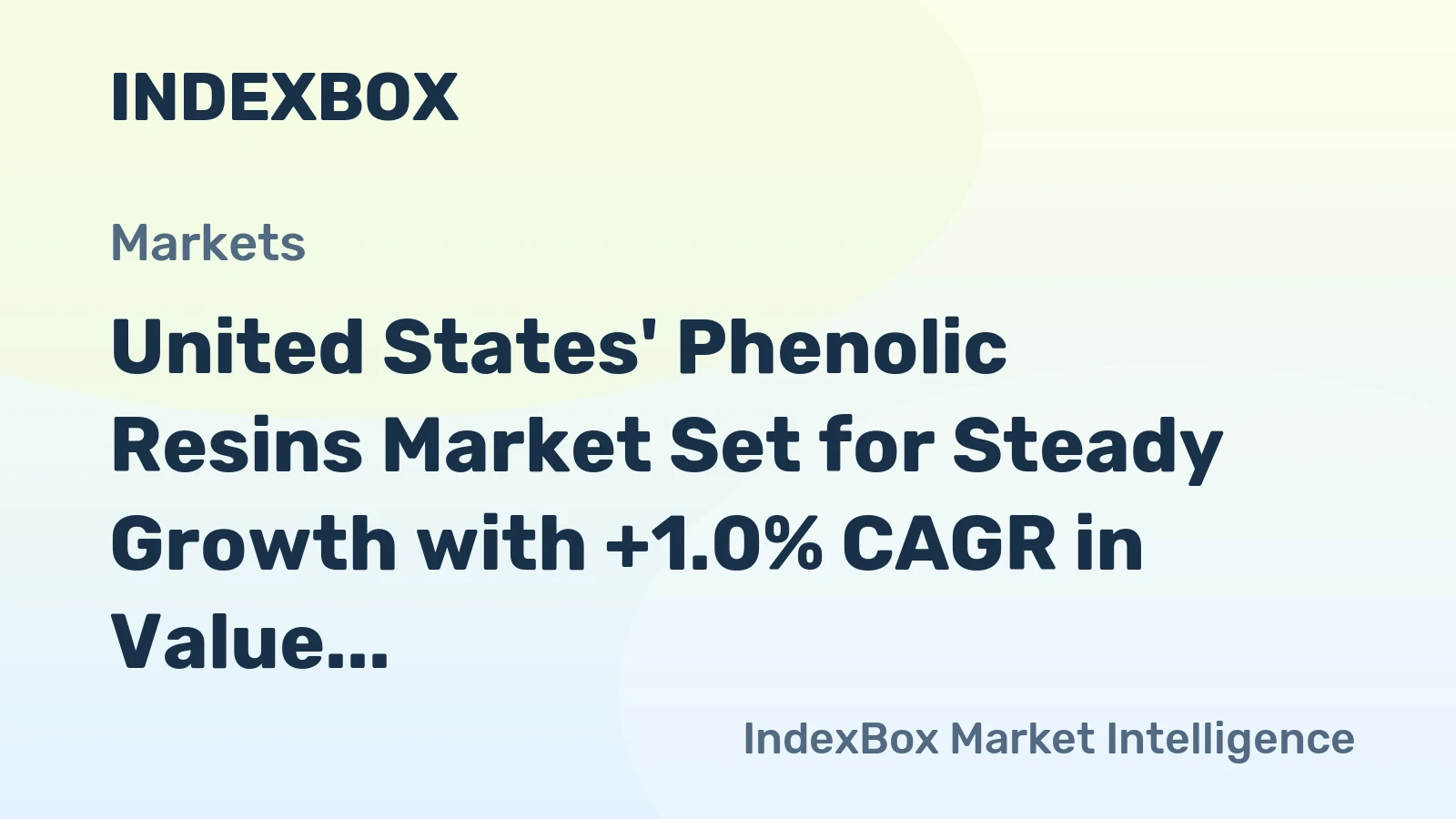 United States' Phenolic Resins Market Set for Steady Growth with +1.0% CAGR in Value Through 2035