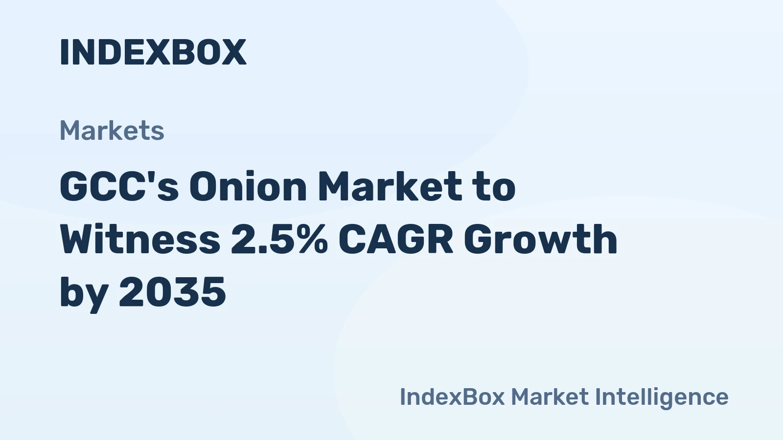 GCC's Onion Market to Witness 2.5% CAGR Growth by 2035