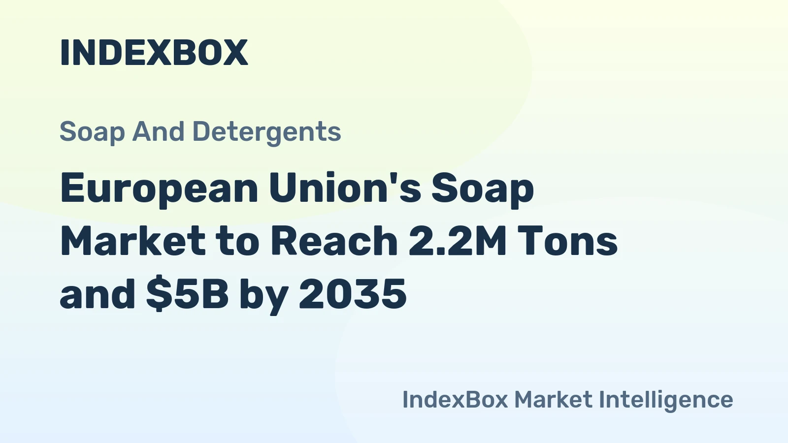 European Union's Soap Market to Reach 2.2M Tons and $5B by 2035