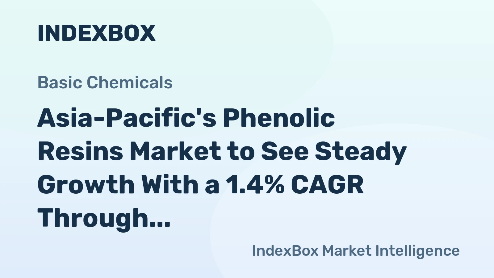 Asia-Pacific's Phenolic Resins Market to See Steady Growth With a 1.4% CAGR Through 2035