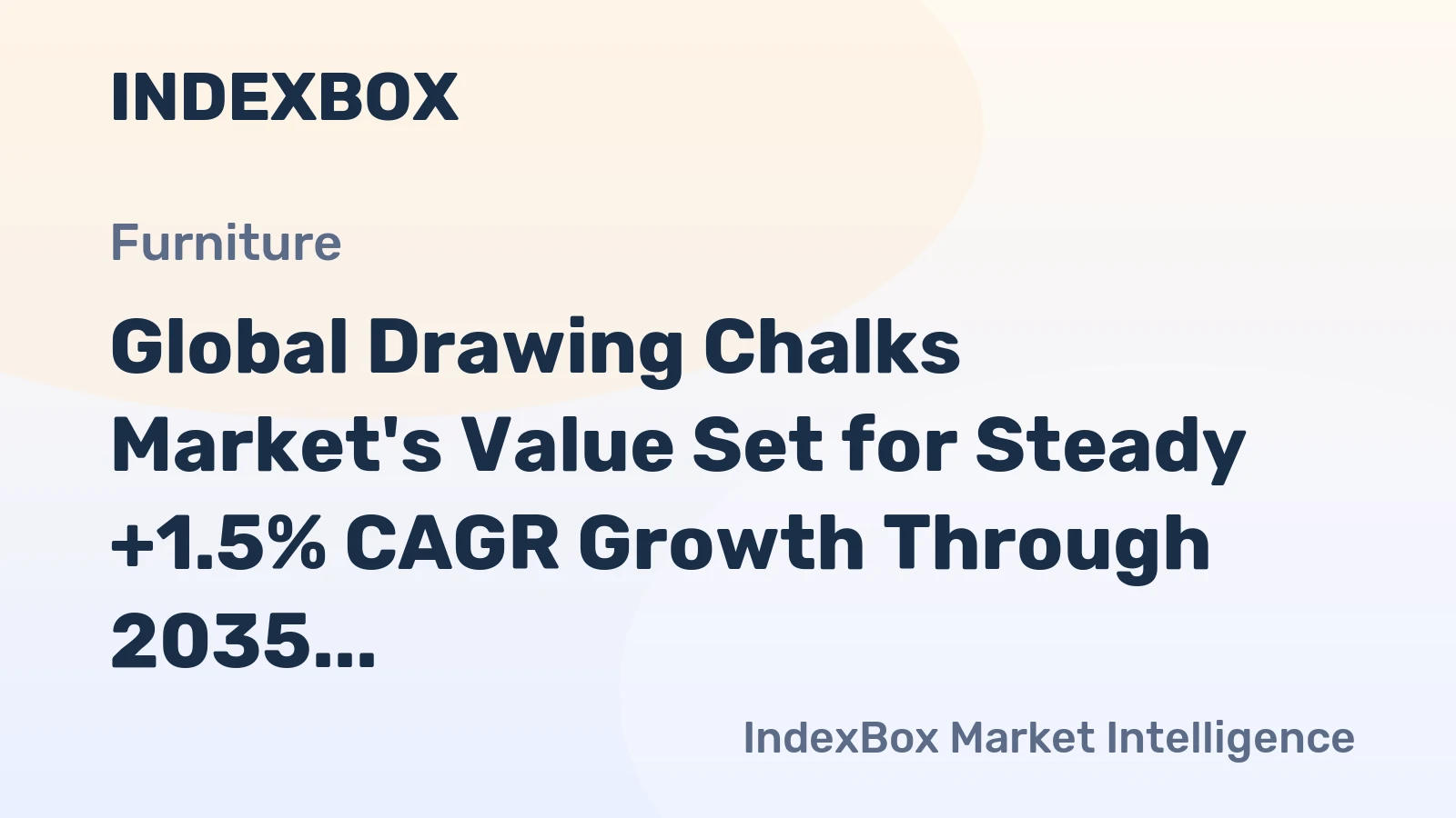 Global Drawing Chalks Market's Value Set for Steady +1.5% CAGR Growth Through 2035