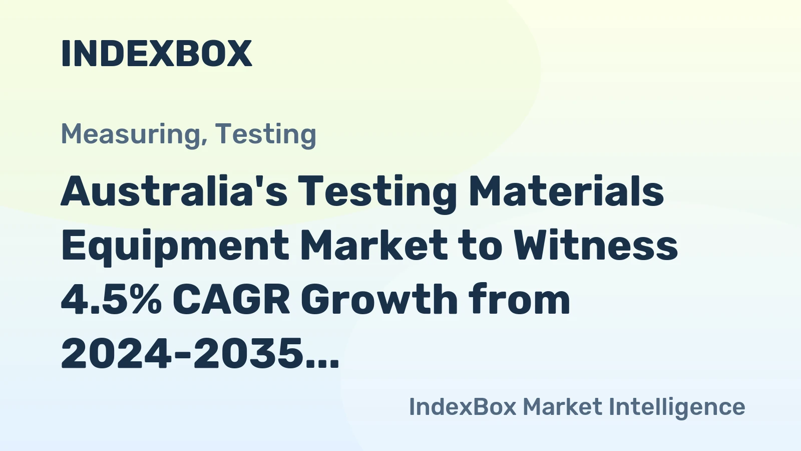 Australia's Testing Materials Equipment Market to Witness 4.5% CAGR Growth from 2024-2035