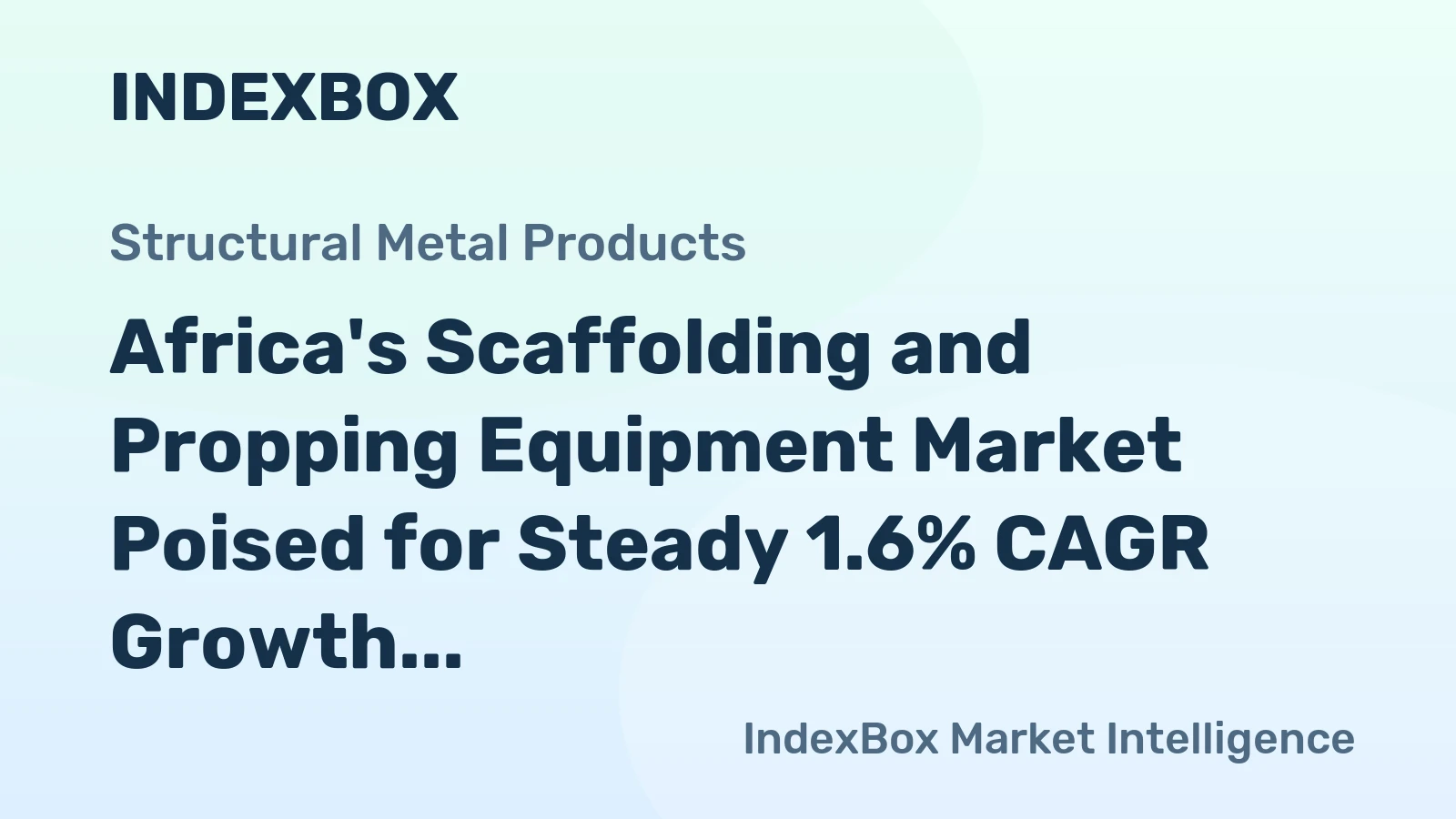 Africa's Scaffolding and Propping Equipment Market Poised for Steady 1.6% CAGR Growth Through 2035
