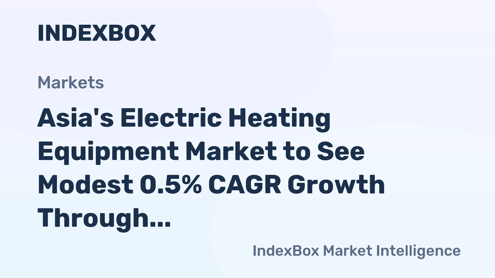 Asia's Electric Heating Equipment Market to See Modest 0.5% CAGR Growth Through 2035