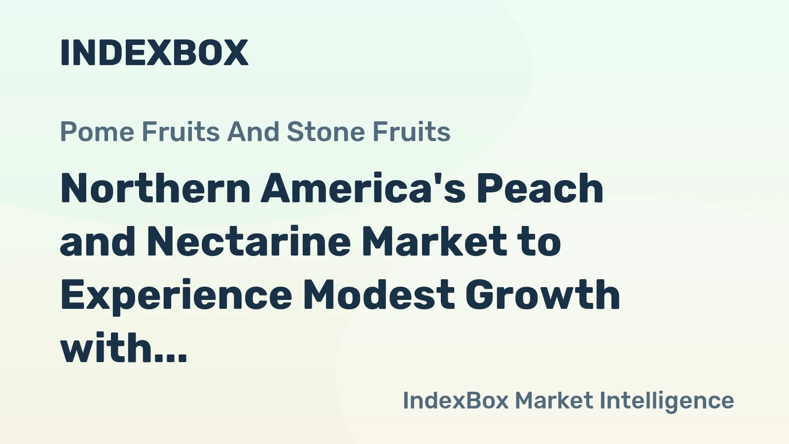Northern America's Peach and Nectarine Market to Experience Modest Growth with +0.3% CAGR through 2035