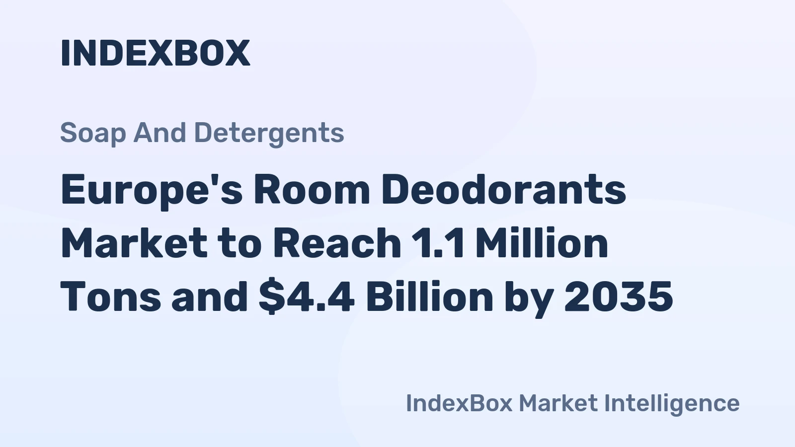 Europe's Room Deodorants Market to Reach 1.1 Million Tons and $4.4 Billion by 2035