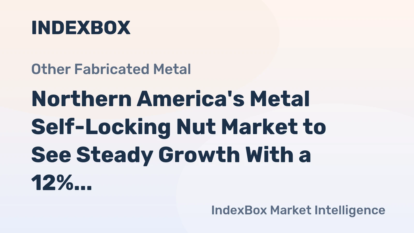 Northern America's Metal Self-Locking Nut Market to See Steady Growth With a 12% CAGR Through 2035