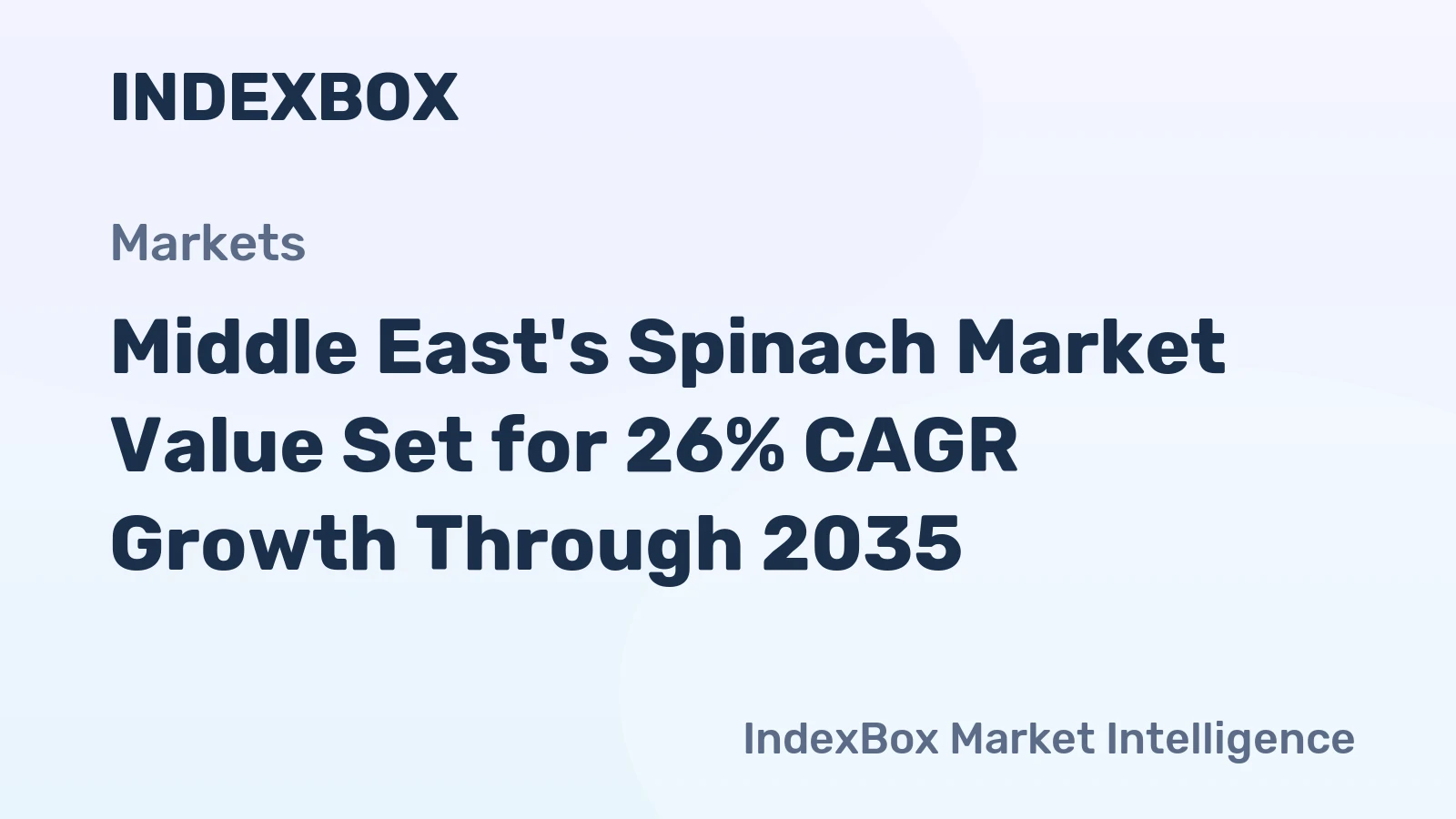Middle East's Spinach Market Value Set for 26% CAGR Growth Through 2035