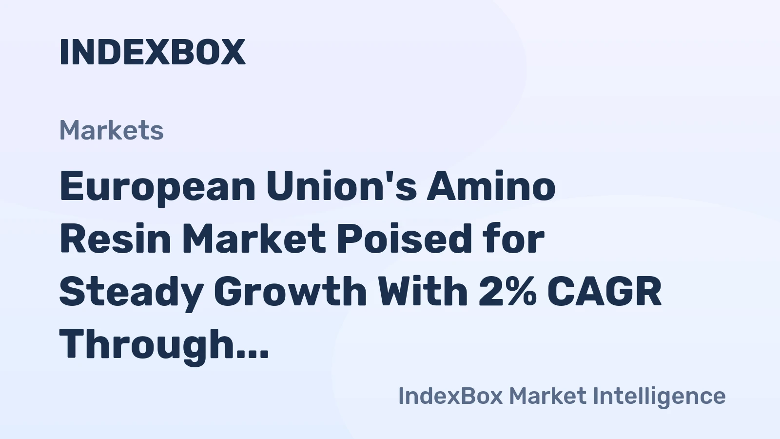 European Union's Amino Resin Market Poised for Steady Growth With 2% CAGR Through 2035