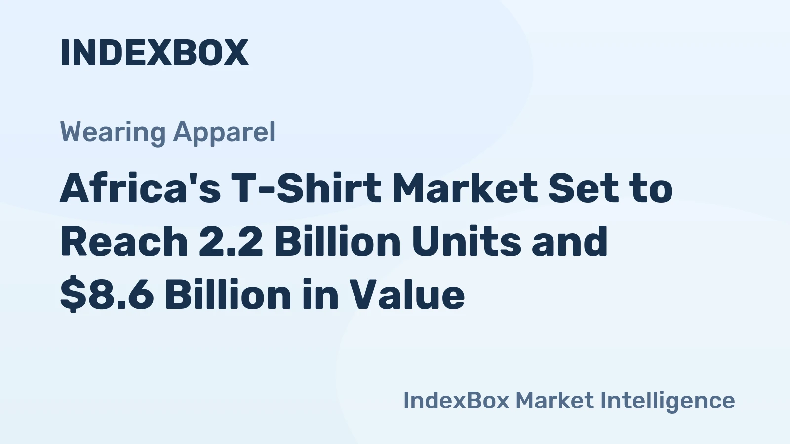 Africa's T-Shirt Market Set to Reach 2.2 Billion Units and $8.6 Billion in Value