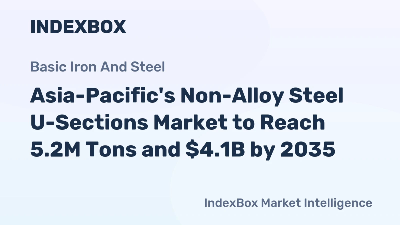 Asia-Pacific's Non-Alloy Steel U-Sections Market to Reach 5.2M Tons and $4.1B by 2035