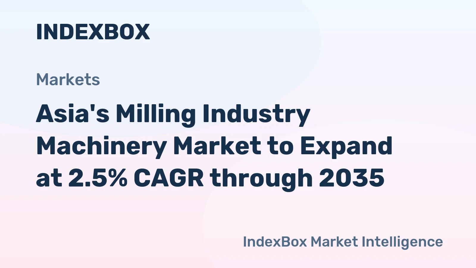 Asia's Milling Industry Machinery Market to Expand at 2.5% CAGR through 2035