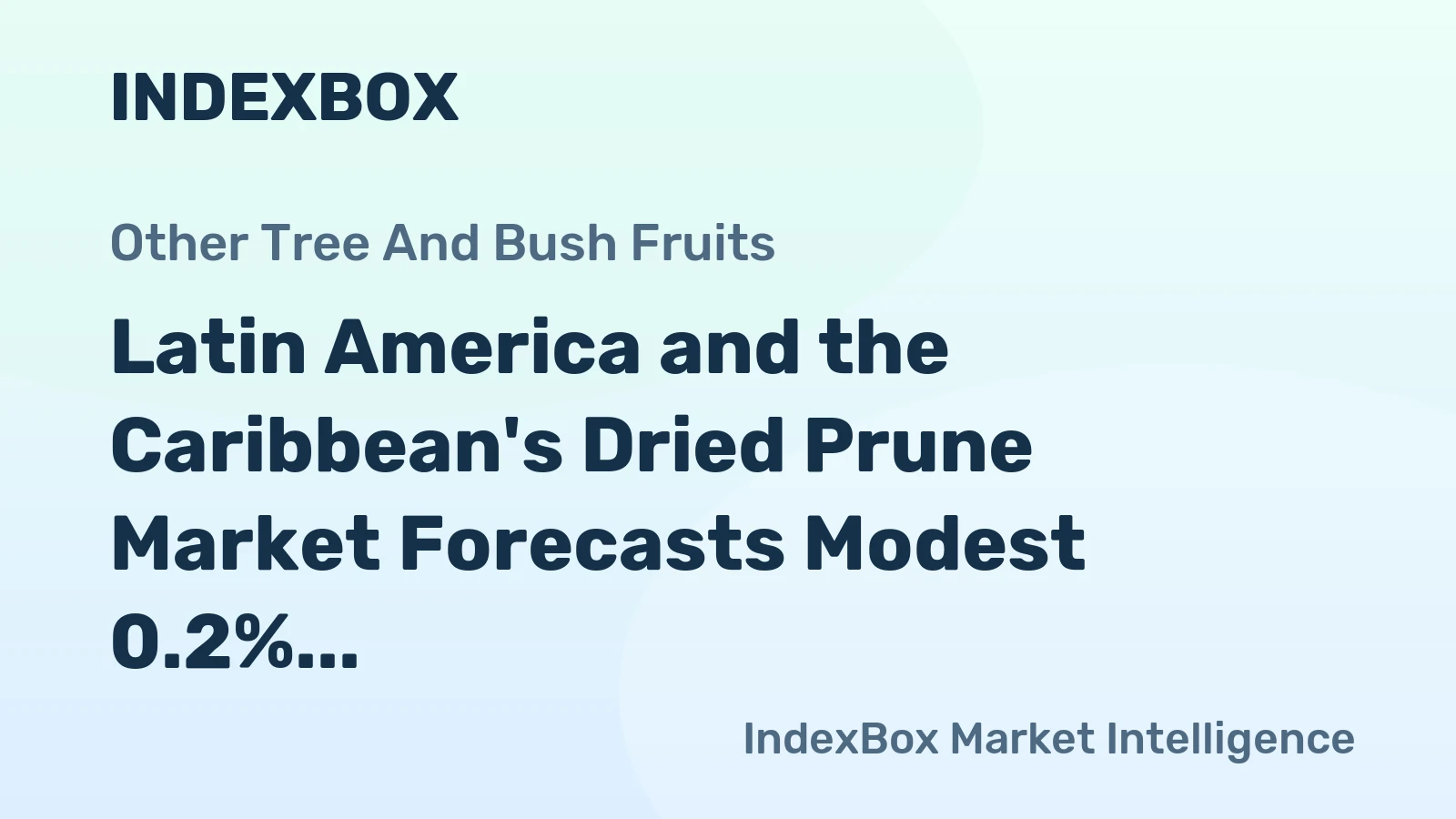 Latin America and the Caribbean's Dried Prune Market Forecasts Modest 0.2% CAGR Growth Through 2035