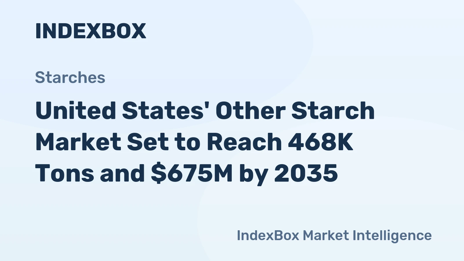United States' Other Starch Market Set to Reach 468K Tons and $675M by 2035