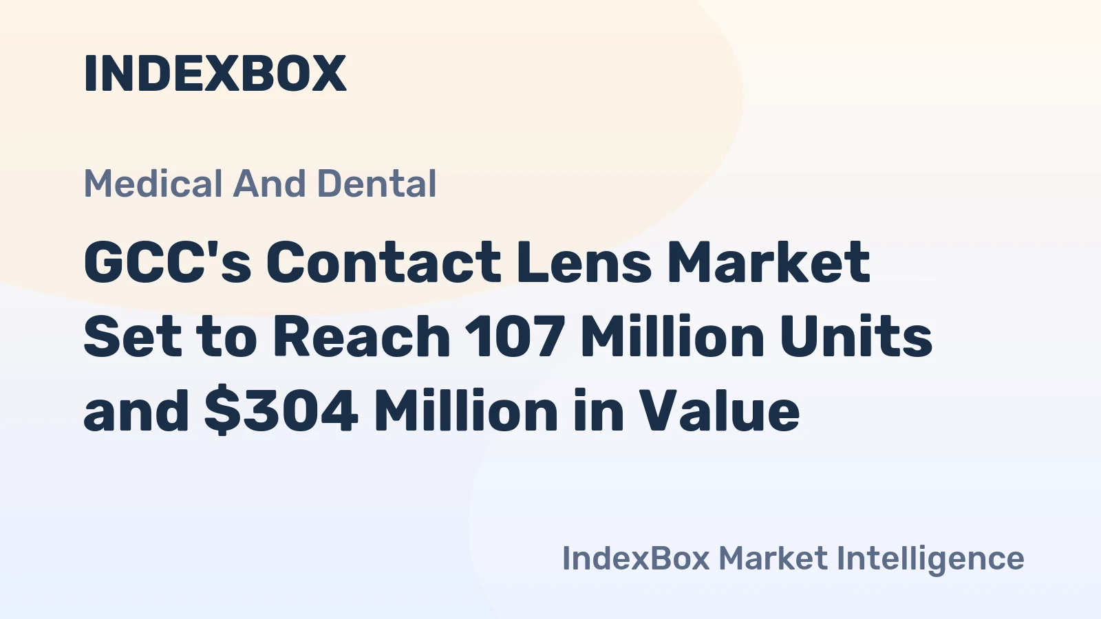 GCC's Contact Lens Market Set to Reach 107 Million Units and $304 Million in Value