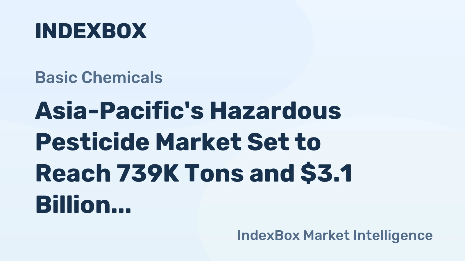 Asia-Pacific's Hazardous Pesticide Market Set to Reach 739K Tons and $3.1 Billion by 2035