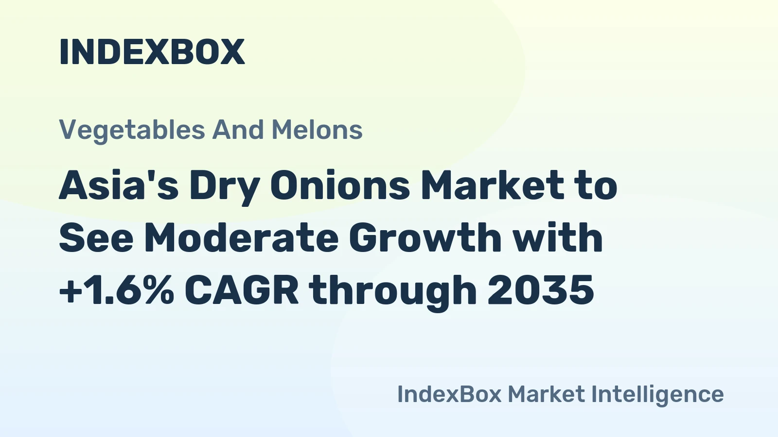 Asia's Dry Onions Market to See Moderate Growth with +1.6% CAGR through 2035