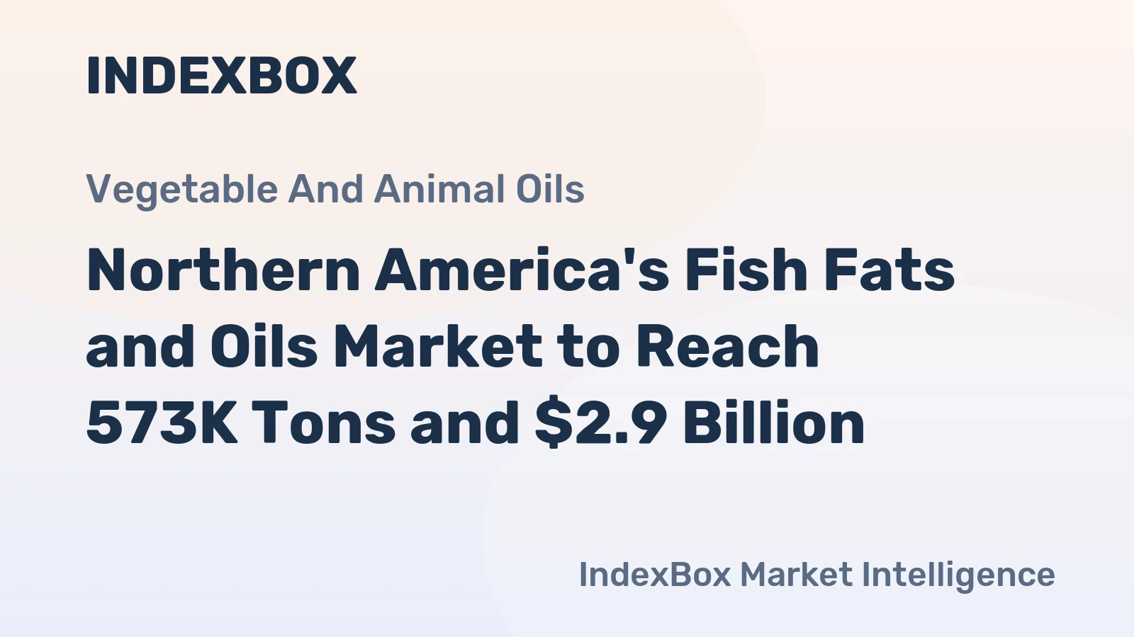 Northern America's Fish Fats and Oils Market to Reach 573K Tons and $2.9 Billion