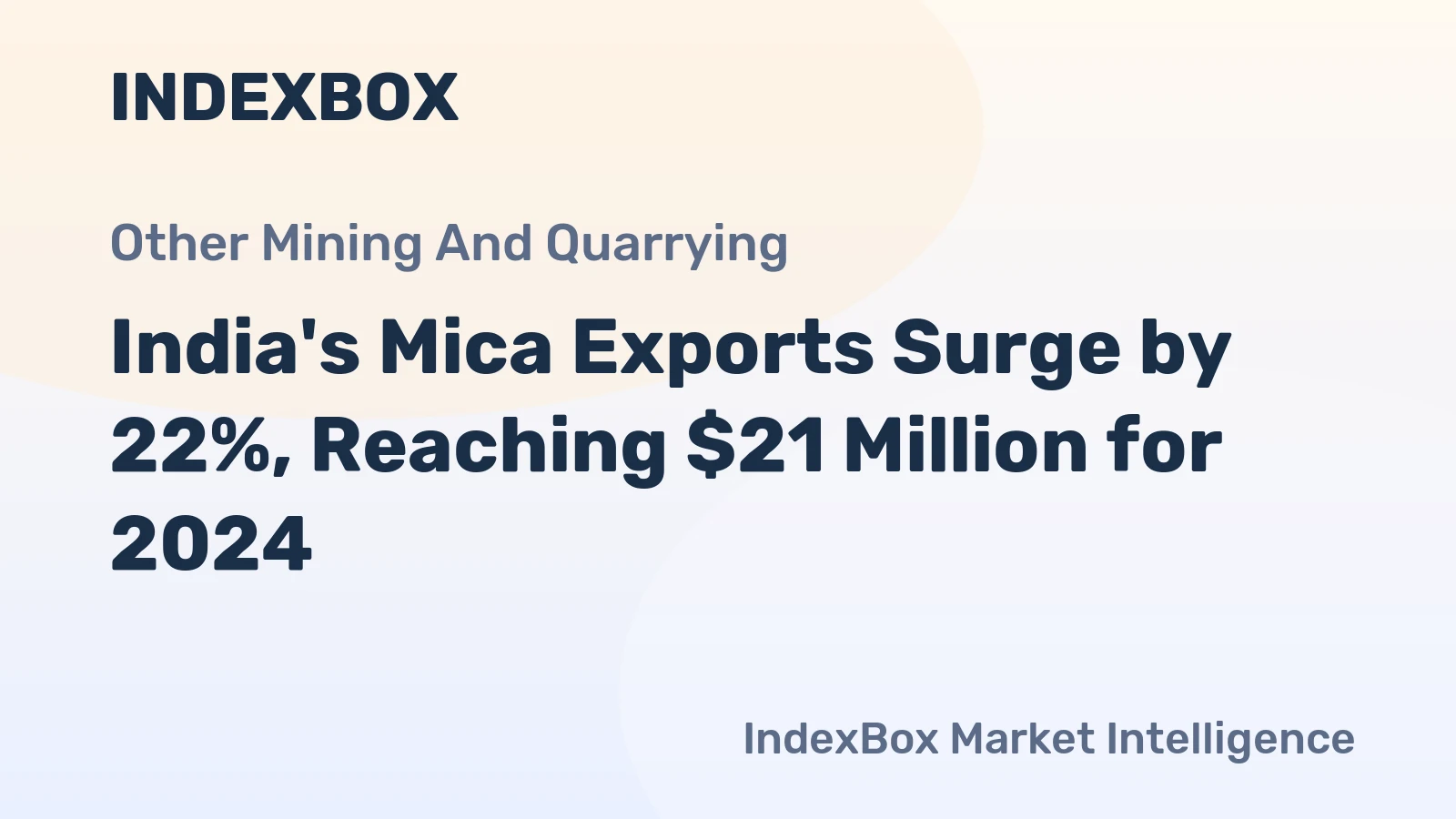 India's Mica Exports Surge by 22%, Reaching $21 Million for 2024