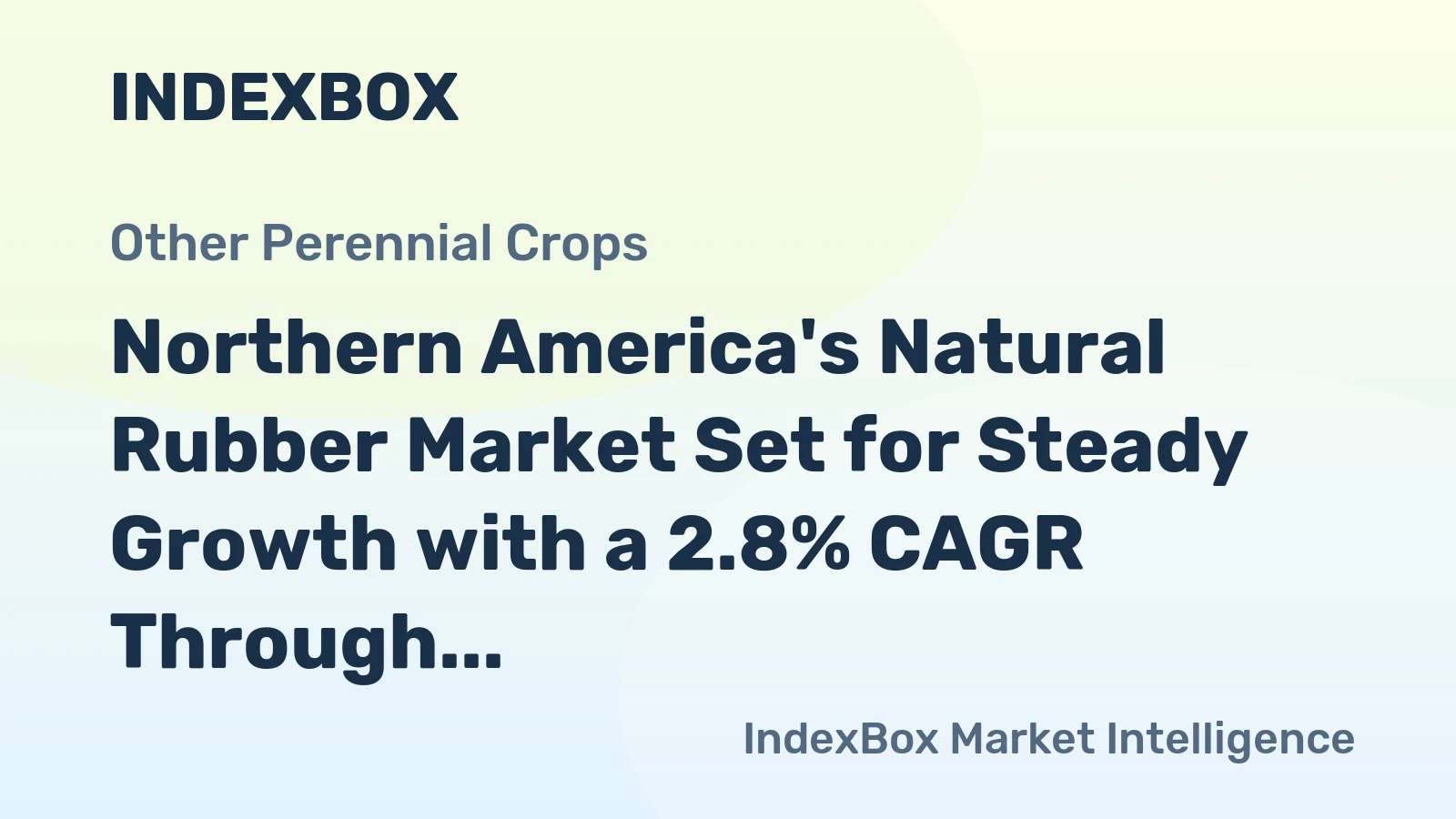 Northern America's Natural Rubber Market Set for Steady Growth with a 2.8% CAGR Through 2035