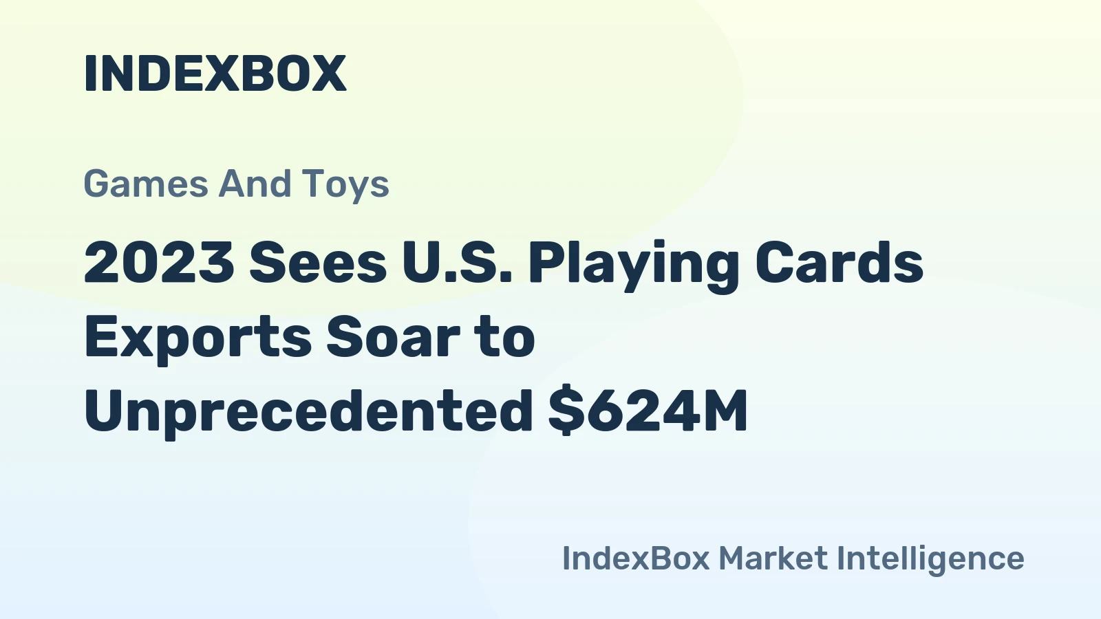 2023 Sees U.S. Playing Cards Exports Soar to Unprecedented $624M