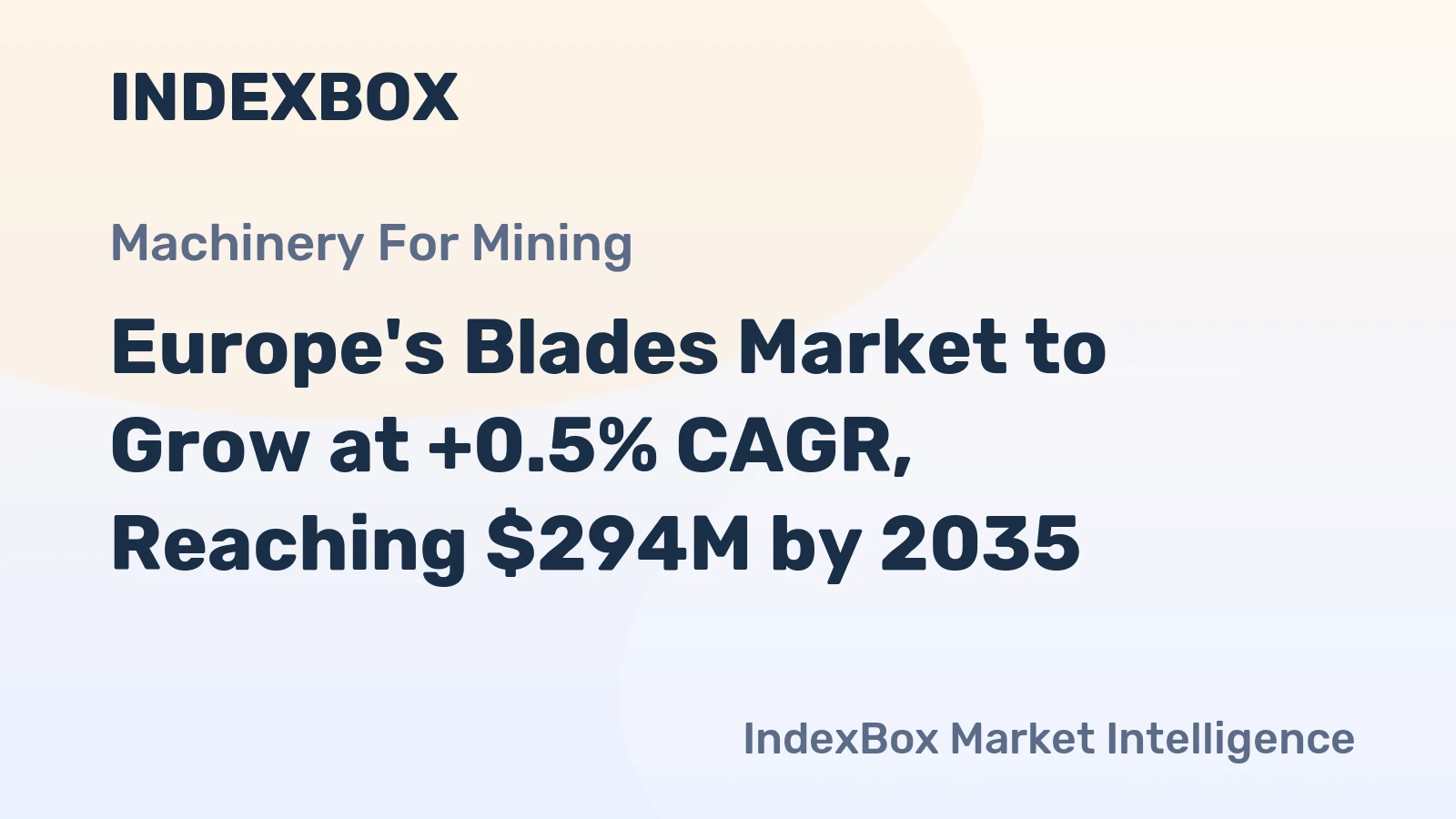 Europe's Blades Market to Grow at +0.5% CAGR, Reaching $294M by 2035