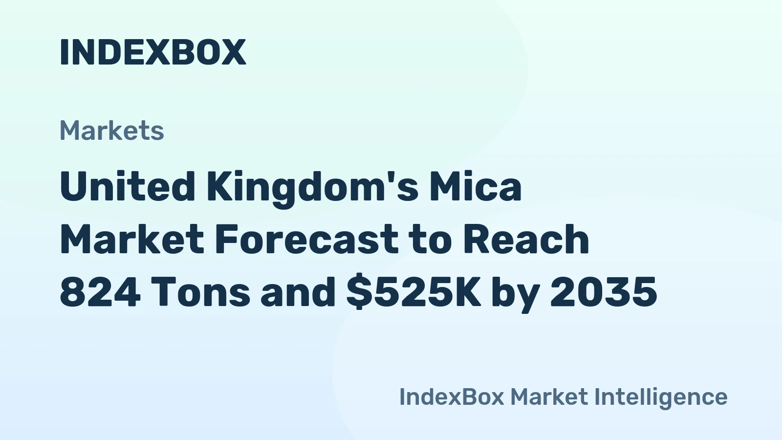 United Kingdom's Mica Market Forecast to Reach 824 Tons and $525K by 2035