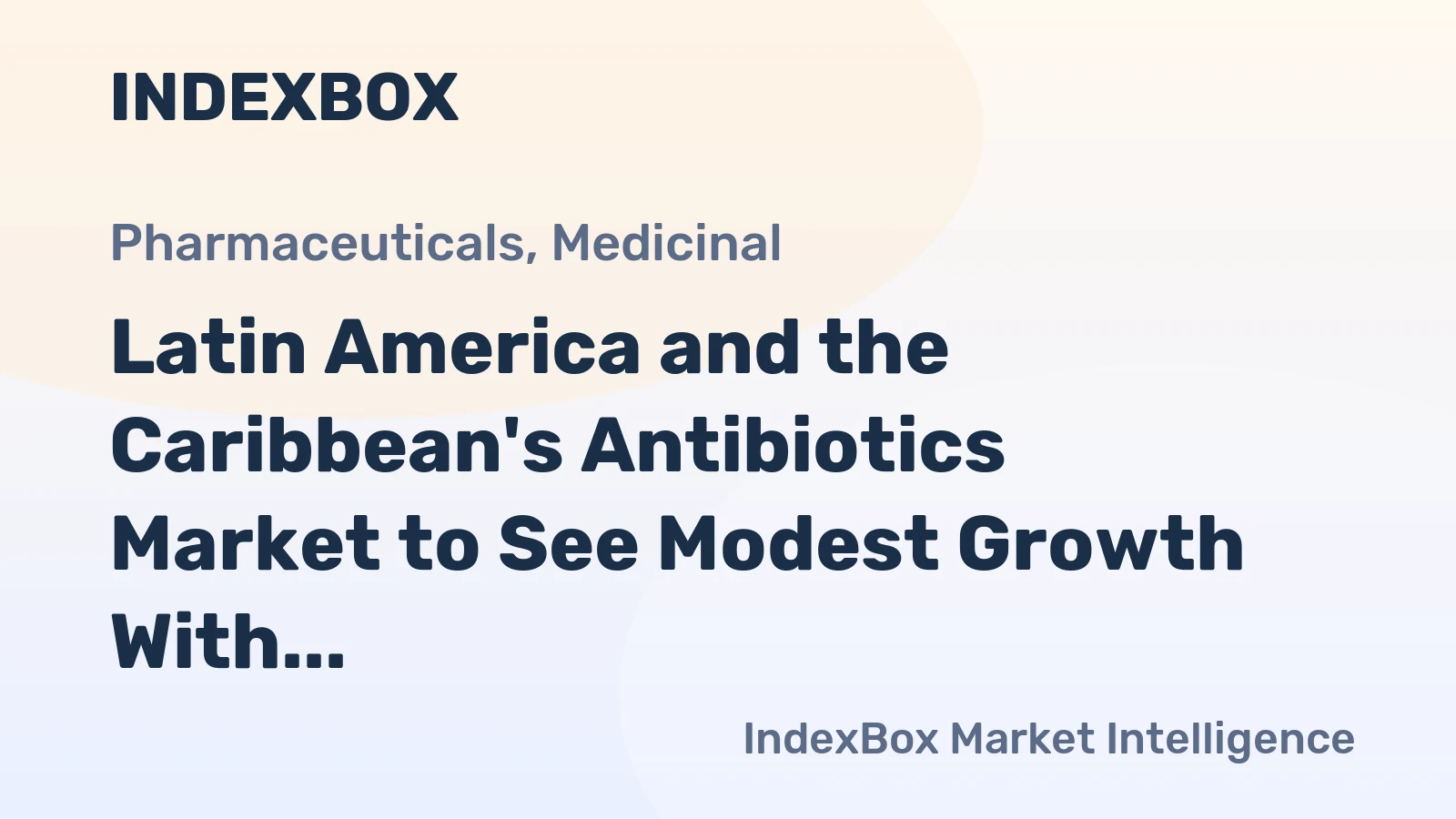 Latin America and the Caribbean's Antibiotics Market to See Modest Growth With a +0.7% Volume CAGR Through 2035