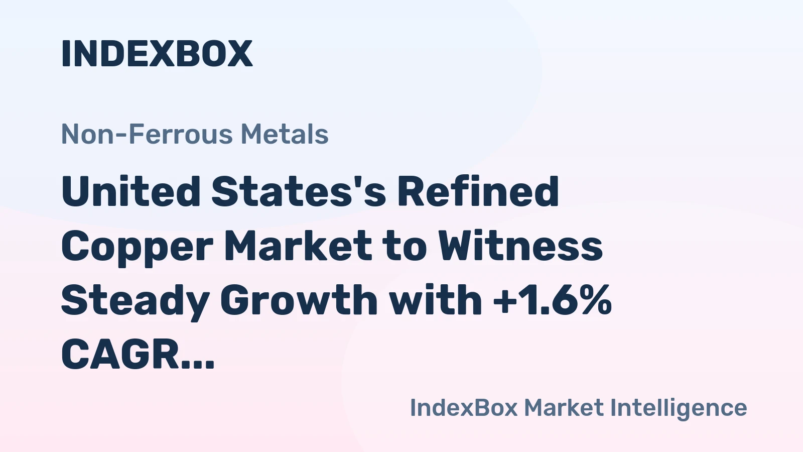 United States's Refined Copper Market to Witness Steady Growth with +1.6% CAGR leading to 2.3M tons by 2035