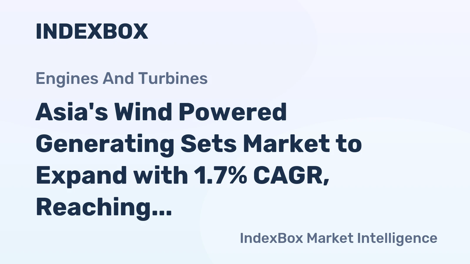 Asia's Wind Powered Generating Sets Market to Expand with 1.7% CAGR, Reaching 8.5M Units by 2035