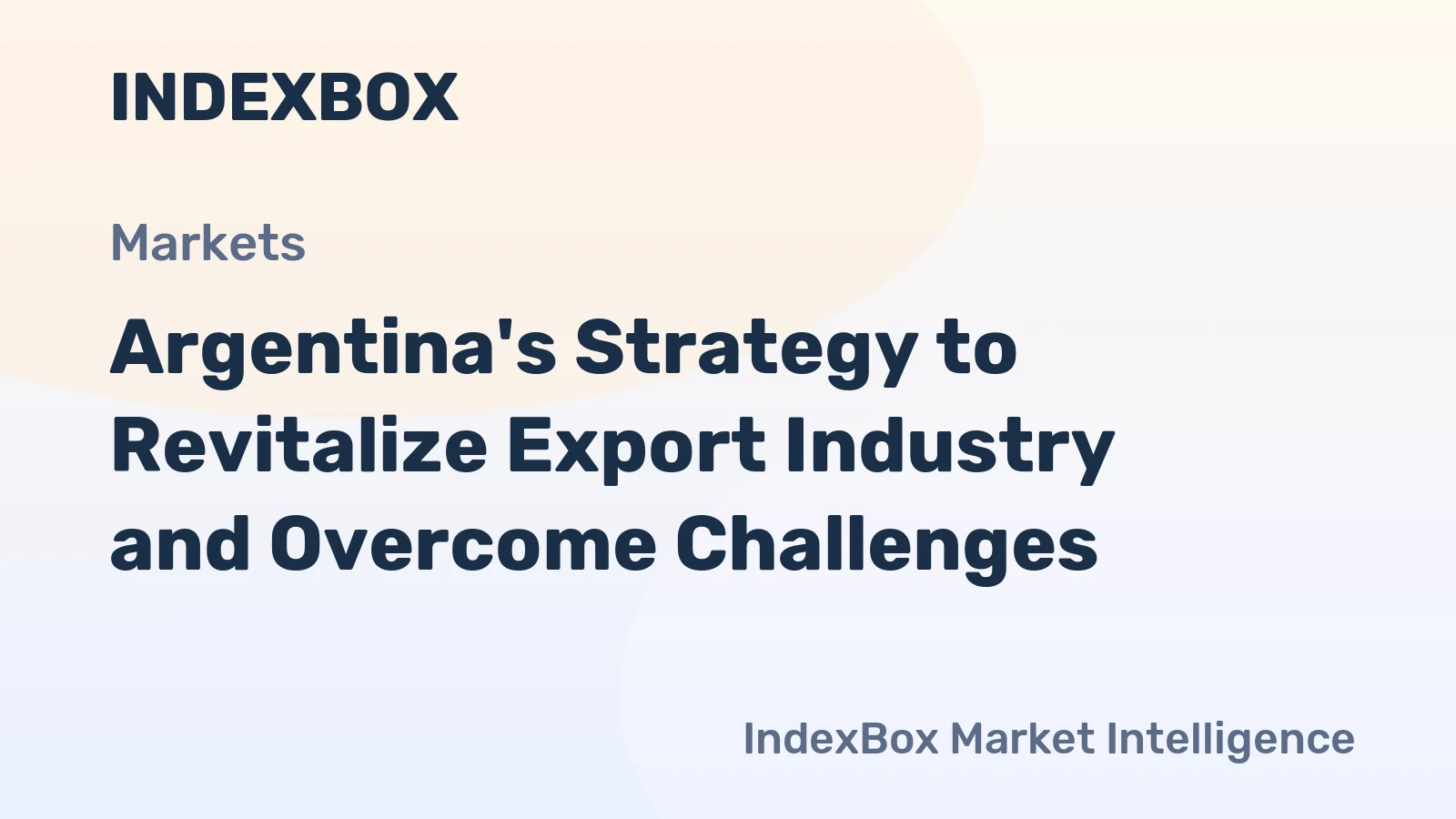 Argentina's Strategy to Revitalize Export Industry and Overcome Challenges