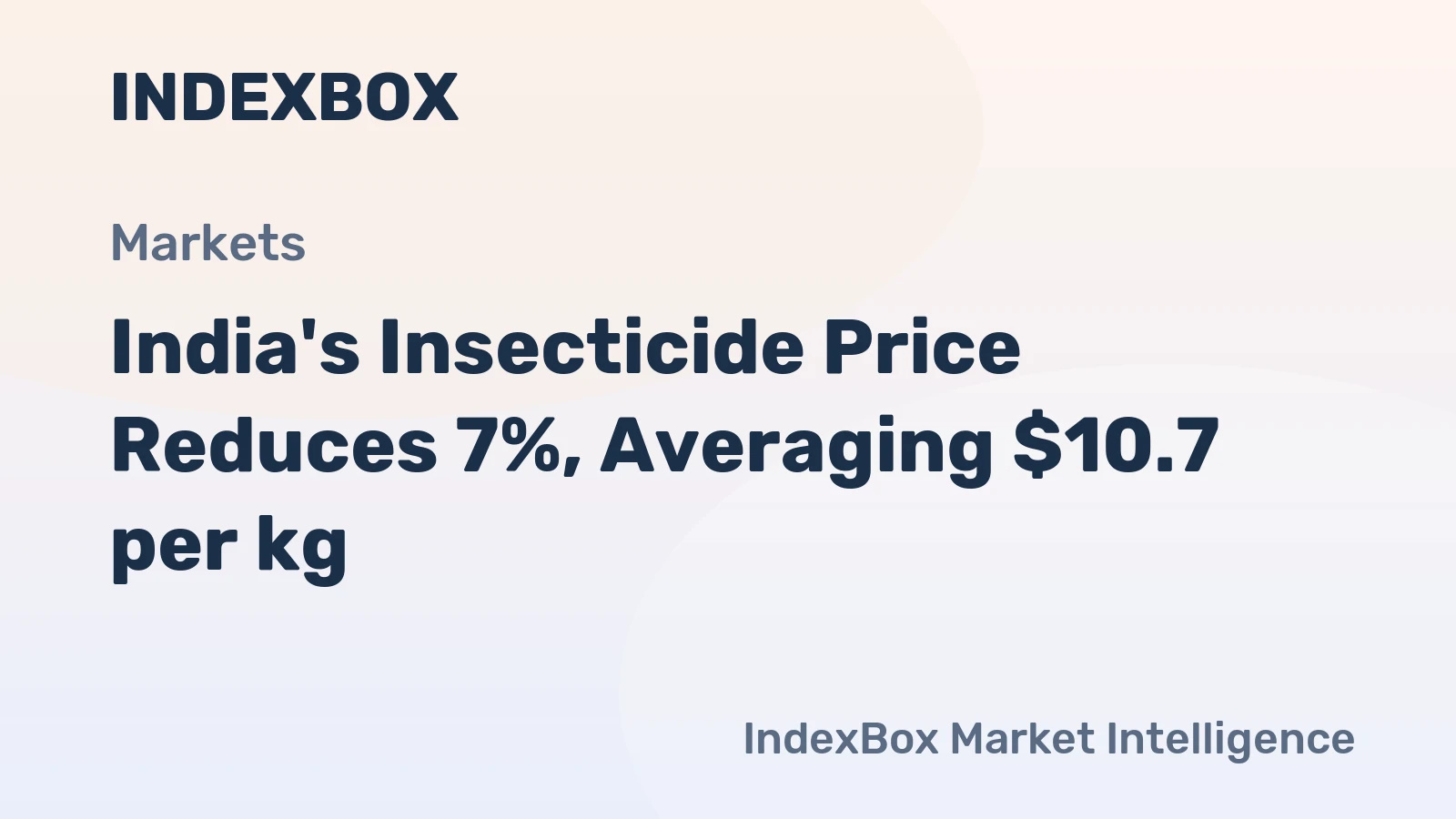 India's Insecticide Price Reduces 7%, Averaging $10.7 per kg