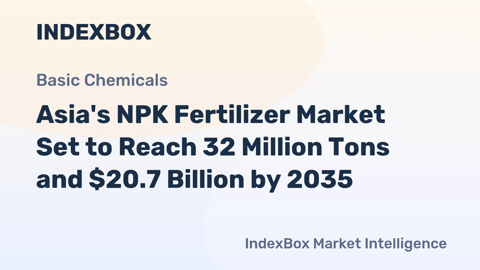 Asia's NPK Fertilizer Market Set to Reach 32 Million Tons and $20.7 Billion by 2035