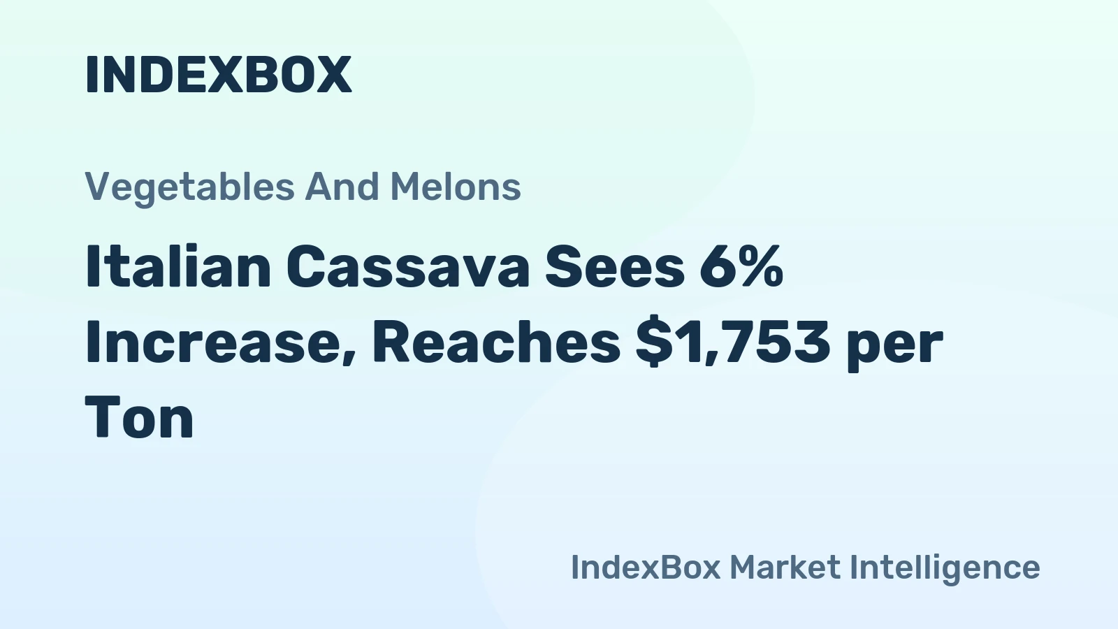 Italian Cassava Sees 6% Increase, Reaches $1,753 per Ton