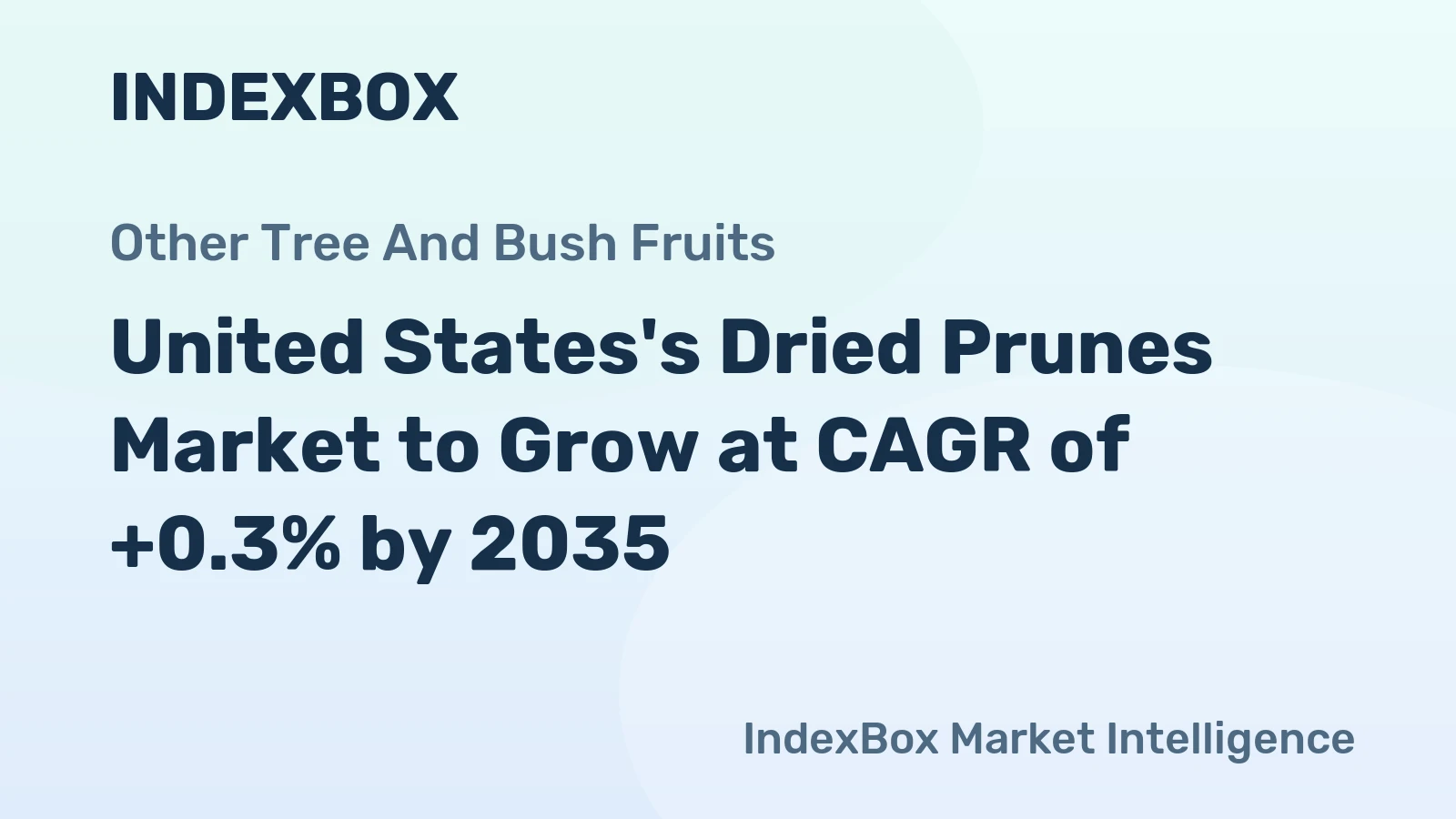 United States's Dried Prunes Market to Grow at CAGR of +0.3% by 2035