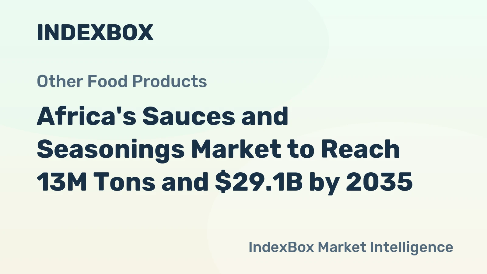 Africa's Sauces and Seasonings Market to Reach 13M Tons and $29.1B by 2035