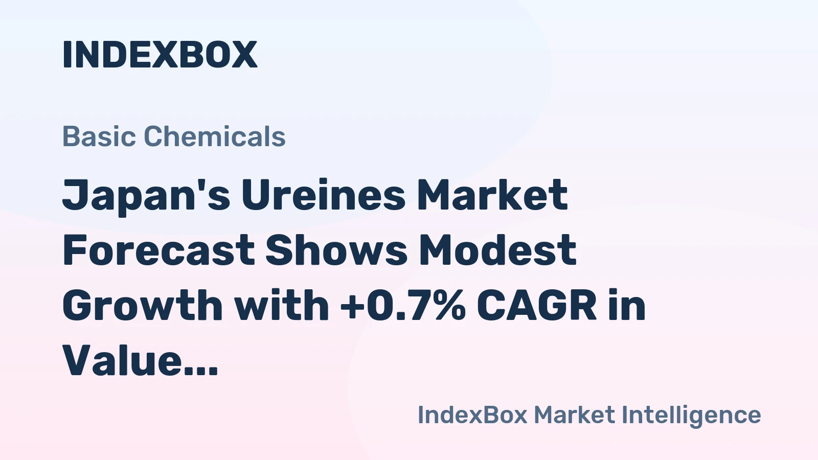 Japan's Ureines Market Forecast Shows Modest Growth with +0.7% CAGR in Value