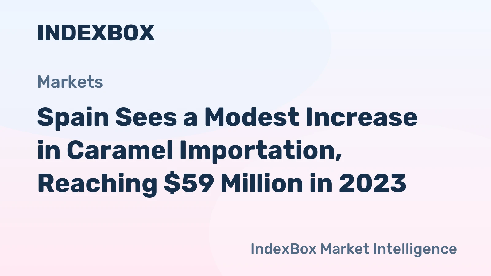 Spain Sees a Modest Increase in Caramel Importation, Reaching $59 Million in 2023