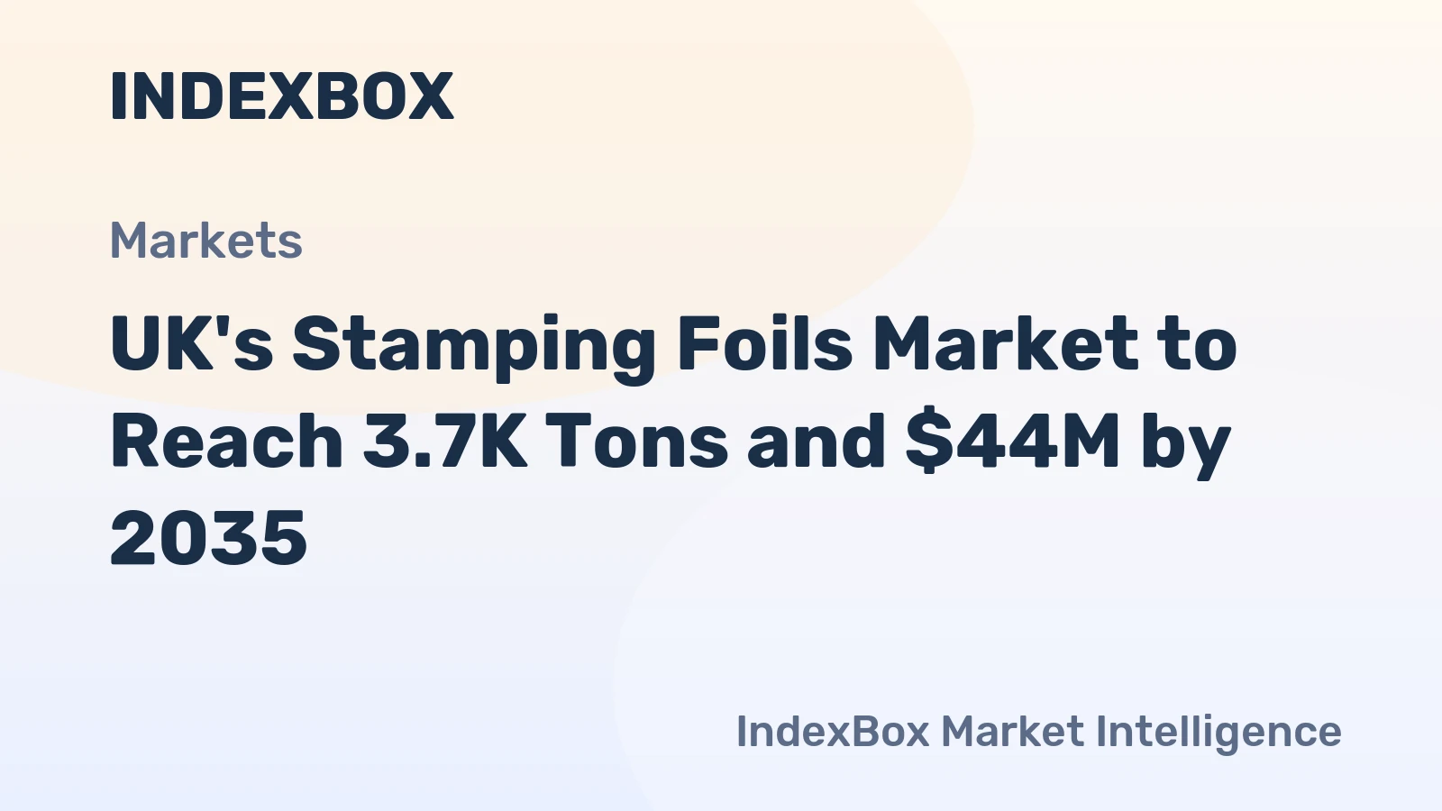 UK's Stamping Foils Market to Reach 3.7K Tons and $44M by 2035