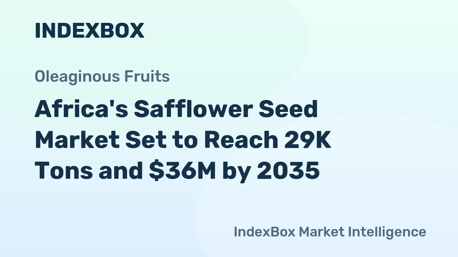 Africa's Safflower Seed Market Set to Reach 29K Tons and $36M by 2035