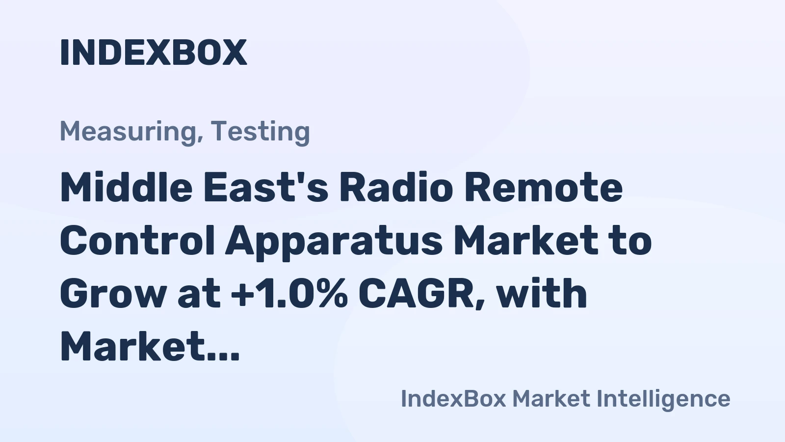 Middle East's Radio Remote Control Apparatus Market to Grow at +1.0% CAGR, with Market Value Reaching $605M by 2035