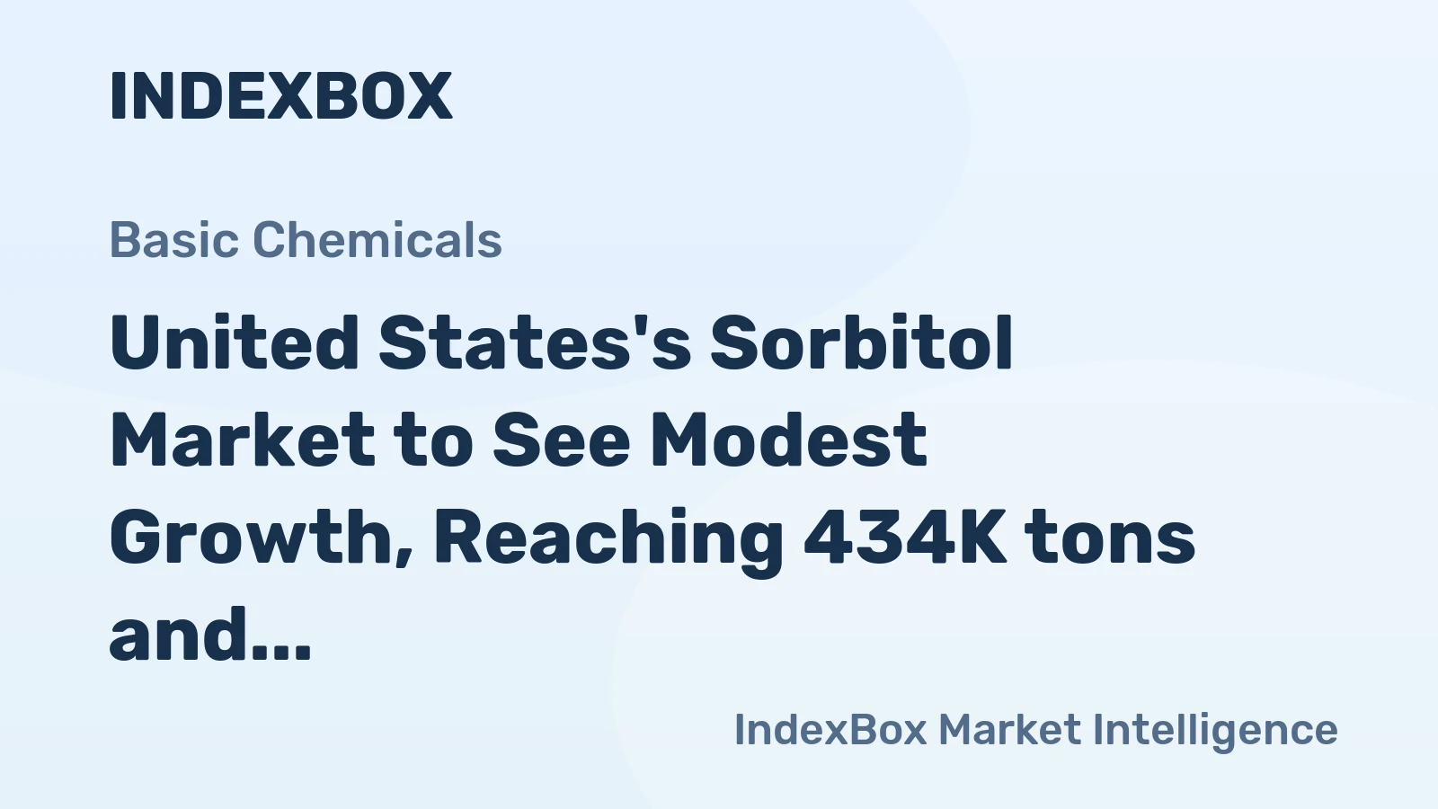 United States's Sorbitol Market to See Modest Growth, Reaching 434K tons and $582M by 2035