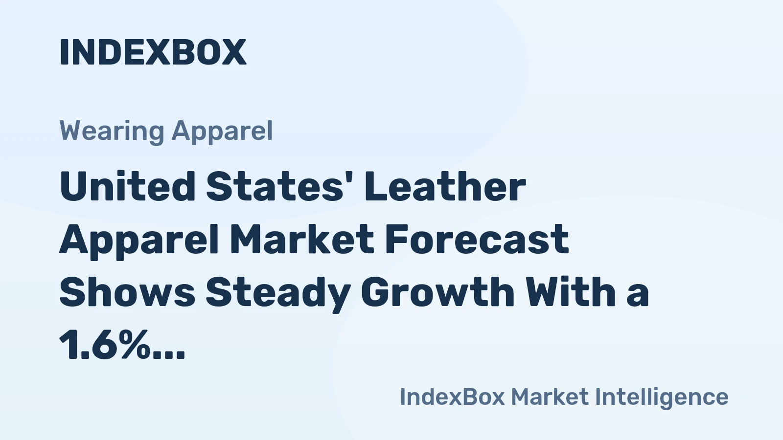 United States' Leather Apparel Market Forecast Shows Steady Growth With a 1.6% CAGR in Value