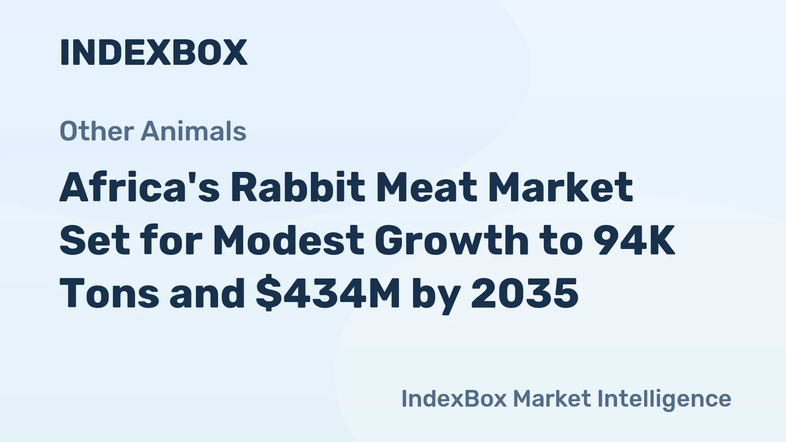 Africa's Rabbit Meat Market Set for Modest Growth to 94K Tons and $434M by 2035