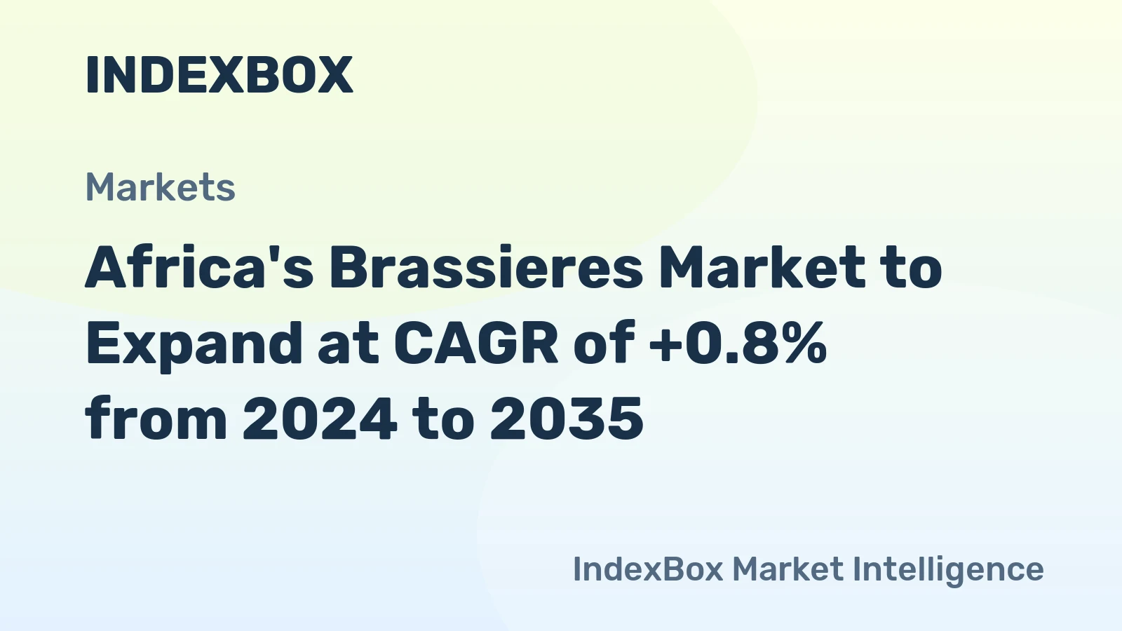 Africa's Brassieres Market to Expand at CAGR of +0.8% from 2024 to 2035