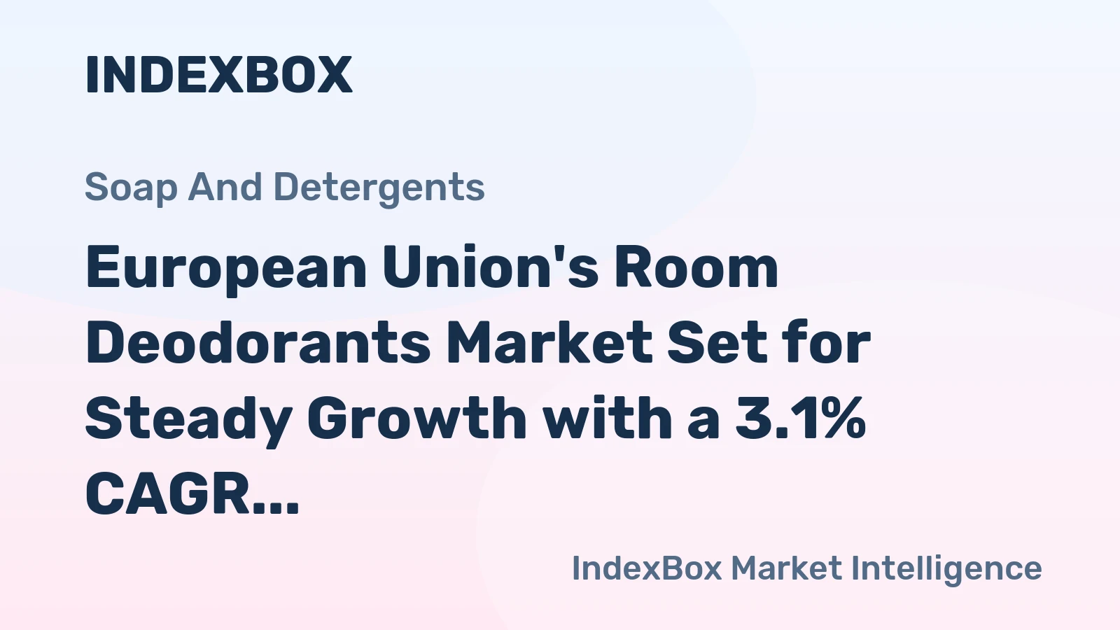 European Union's Room Deodorants Market Set for Steady Growth with a 3.1% CAGR in Value