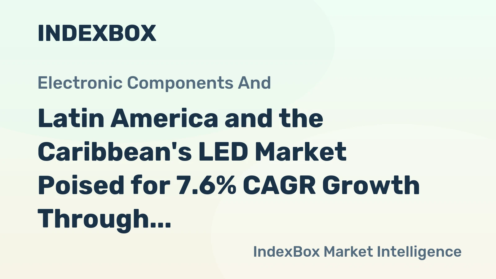 Latin America and the Caribbean's LED Market Poised for 7.6% CAGR Growth Through 2035