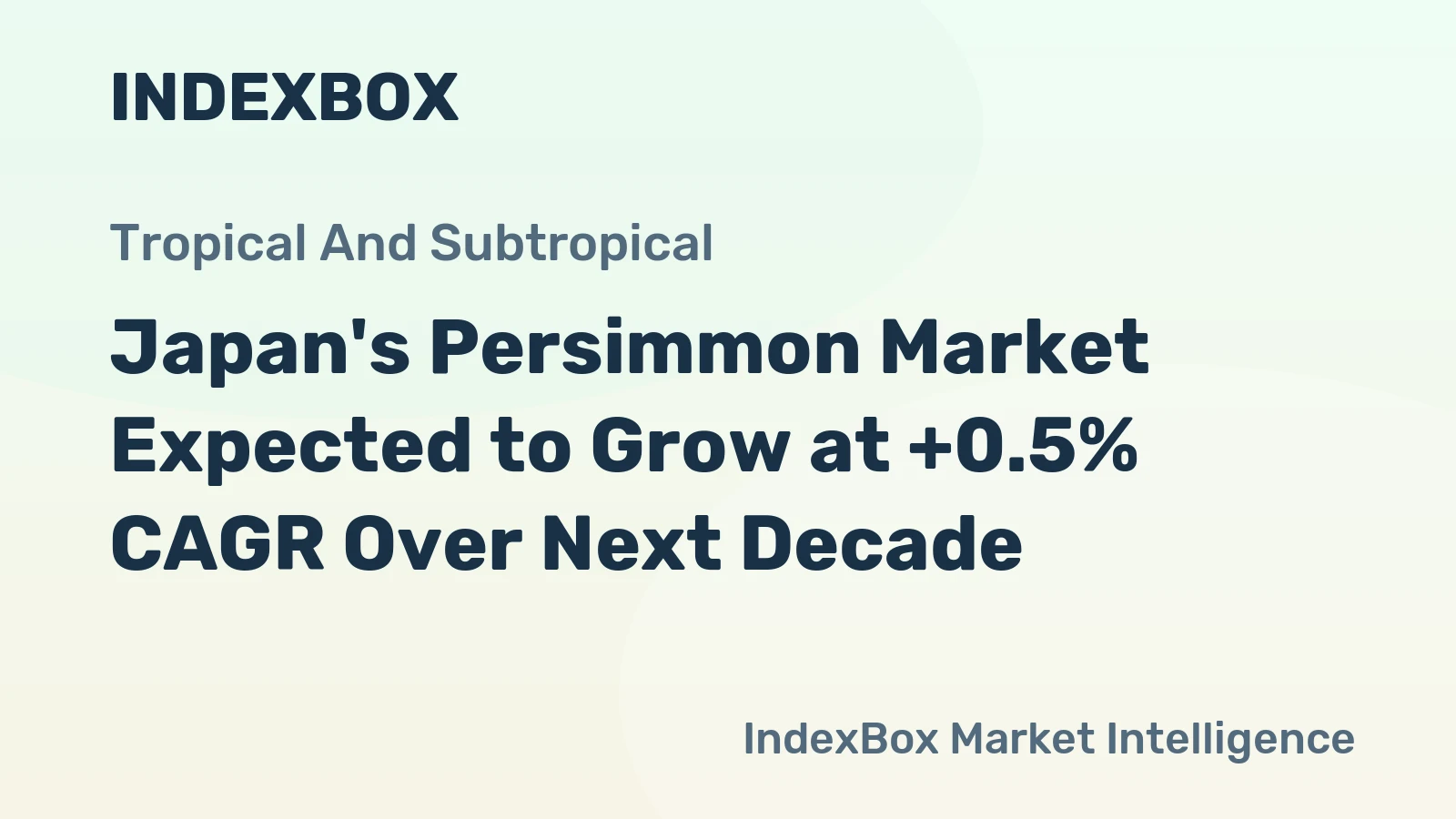 Japan's Persimmon Market Expected to Grow at +0.5% CAGR Over Next Decade