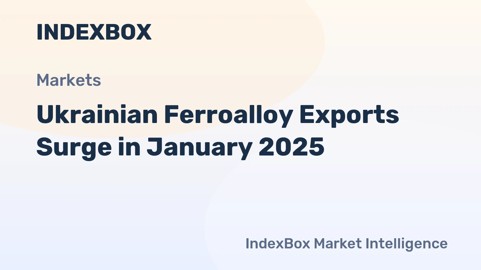 Ukrainian Ferroalloy Exports Surge in January 2025
