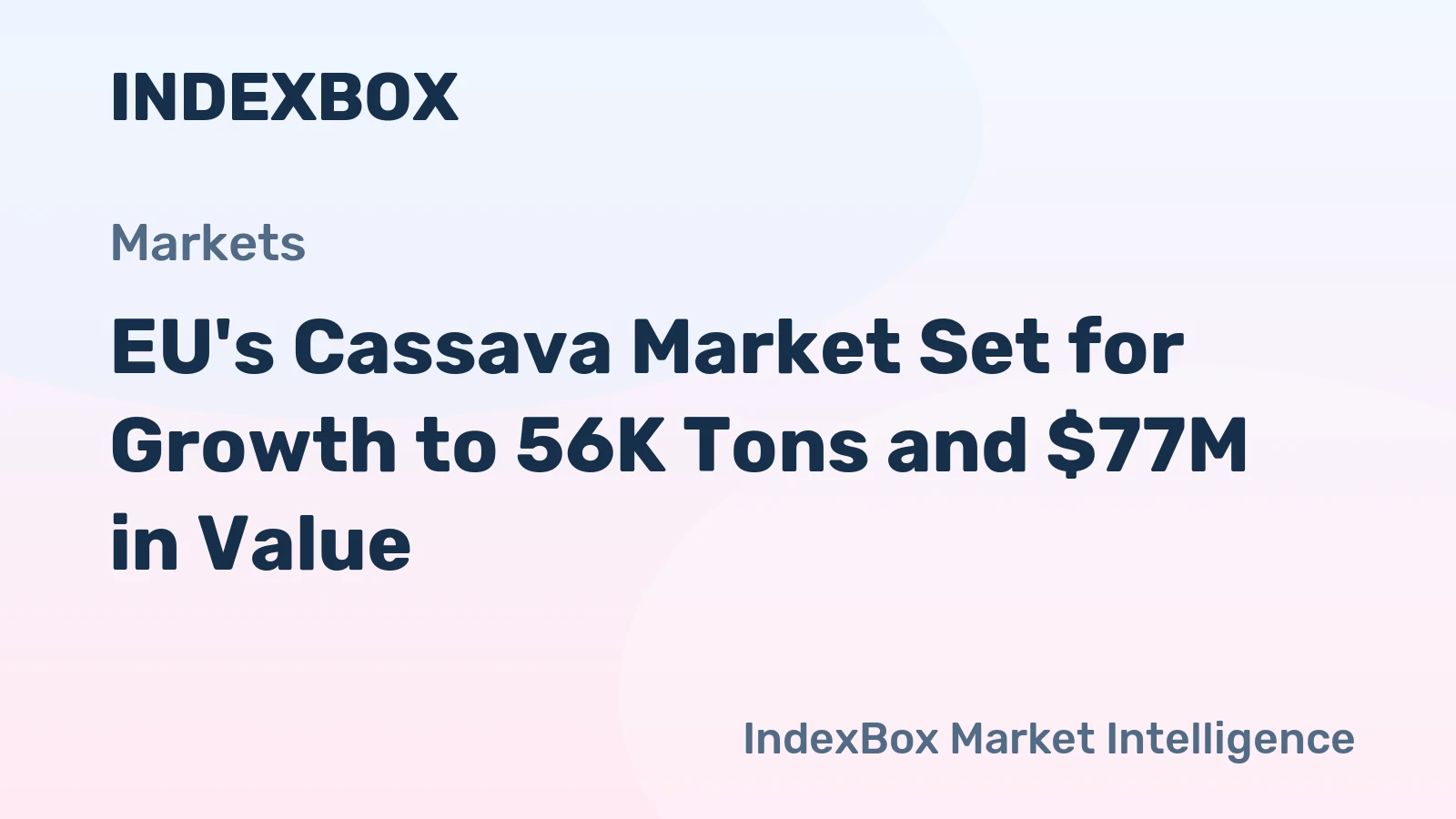 EU's Cassava Market Set for Growth to 56K Tons and $77M in Value